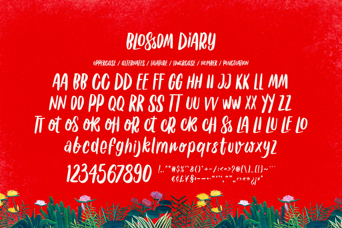 Blossom Diary - Chic Handwritten Font – Pixel Surplus