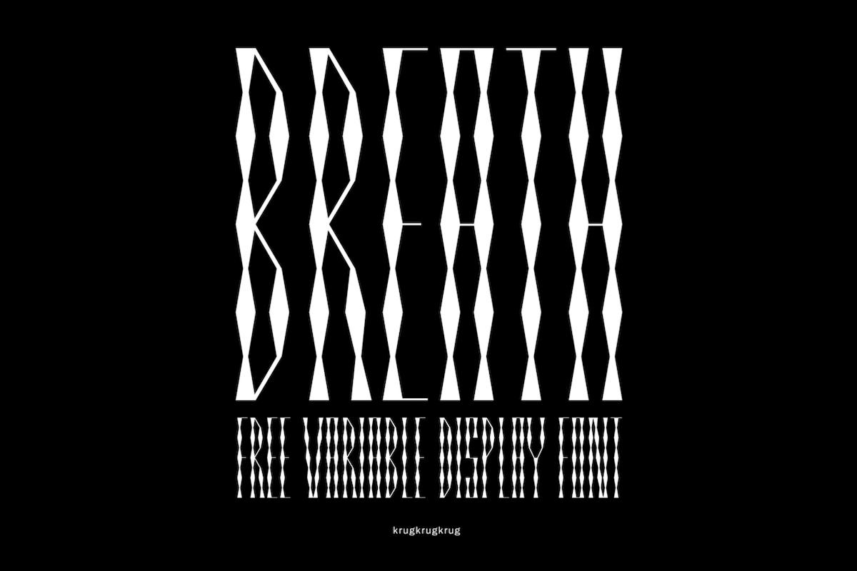 Breath - Free Variable Display Font – Pixel Surplus