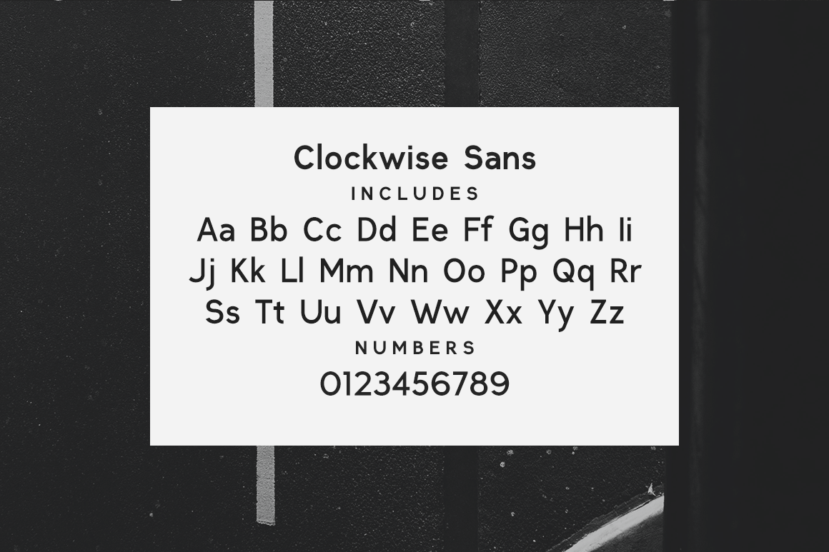 Clockwise sans serif font – Pixel Surplus