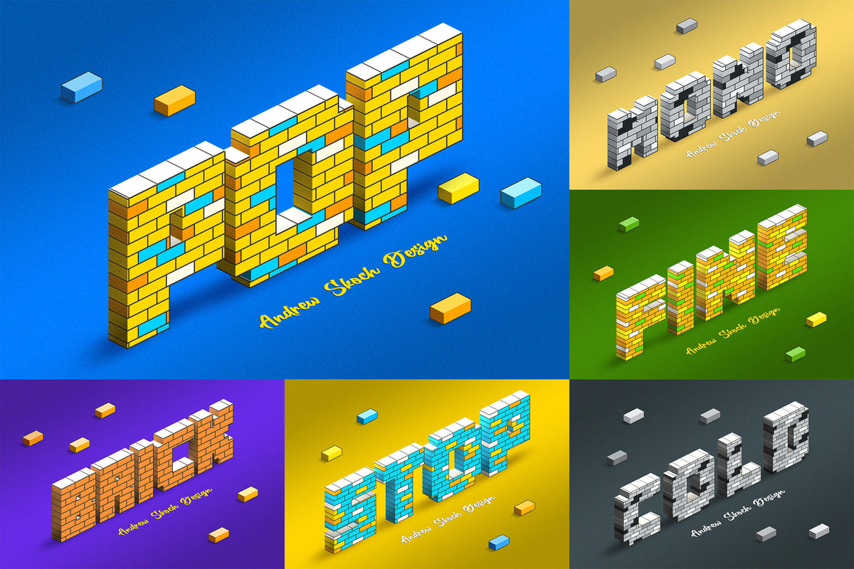 Bricks Text Effects – Pixel Surplus