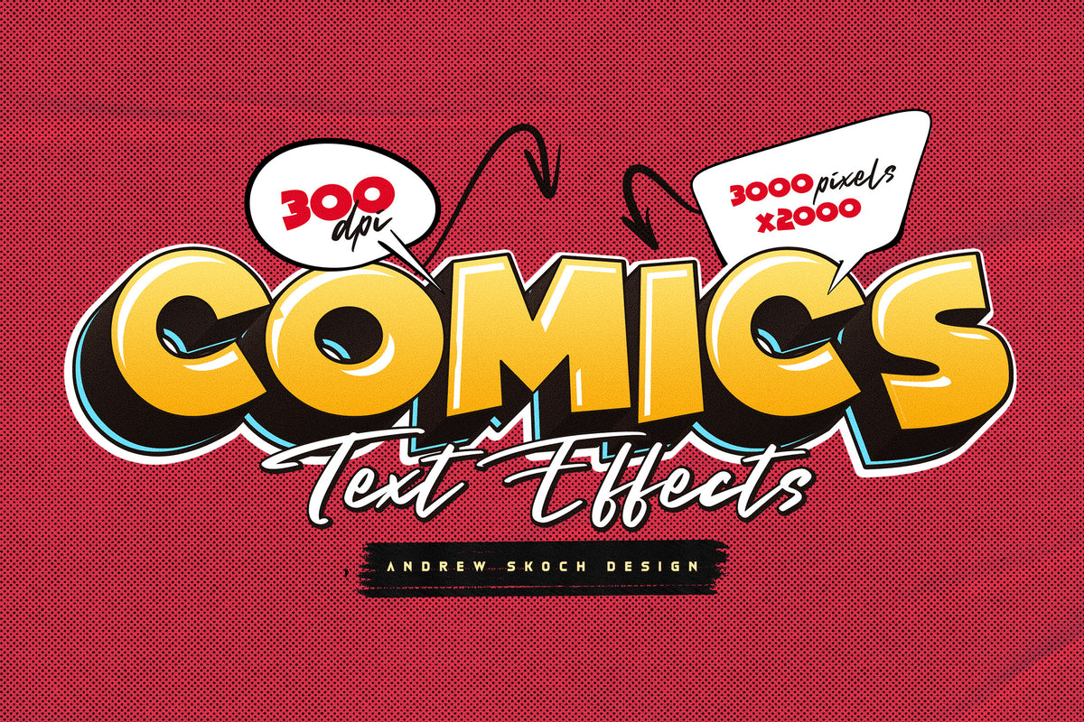 Comic Text Effects – Pixel Surplus
