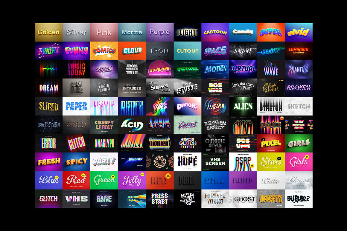 Photoshop Text Effects Bundle – Pixel Surplus