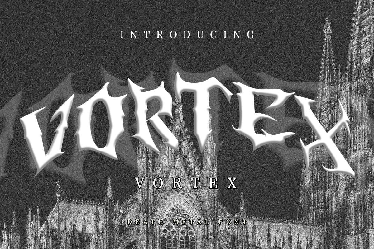FT Vortex - Black Metal Font – Pixel Surplus