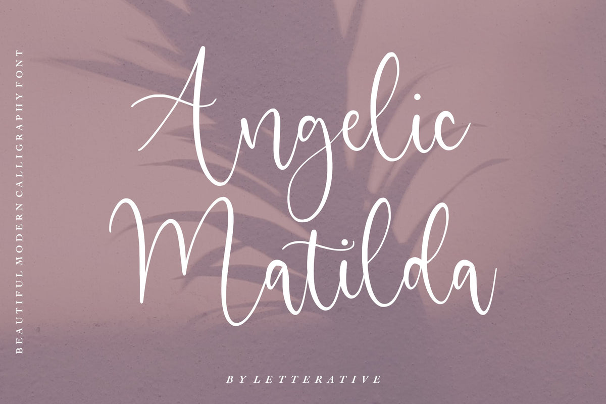 Angelic Matilda is a Beautiful Modern Calligraphy Font – Pixel Surplus