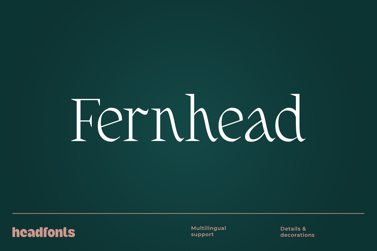Fernhead Decorative Serif Font – Pixel Surplus