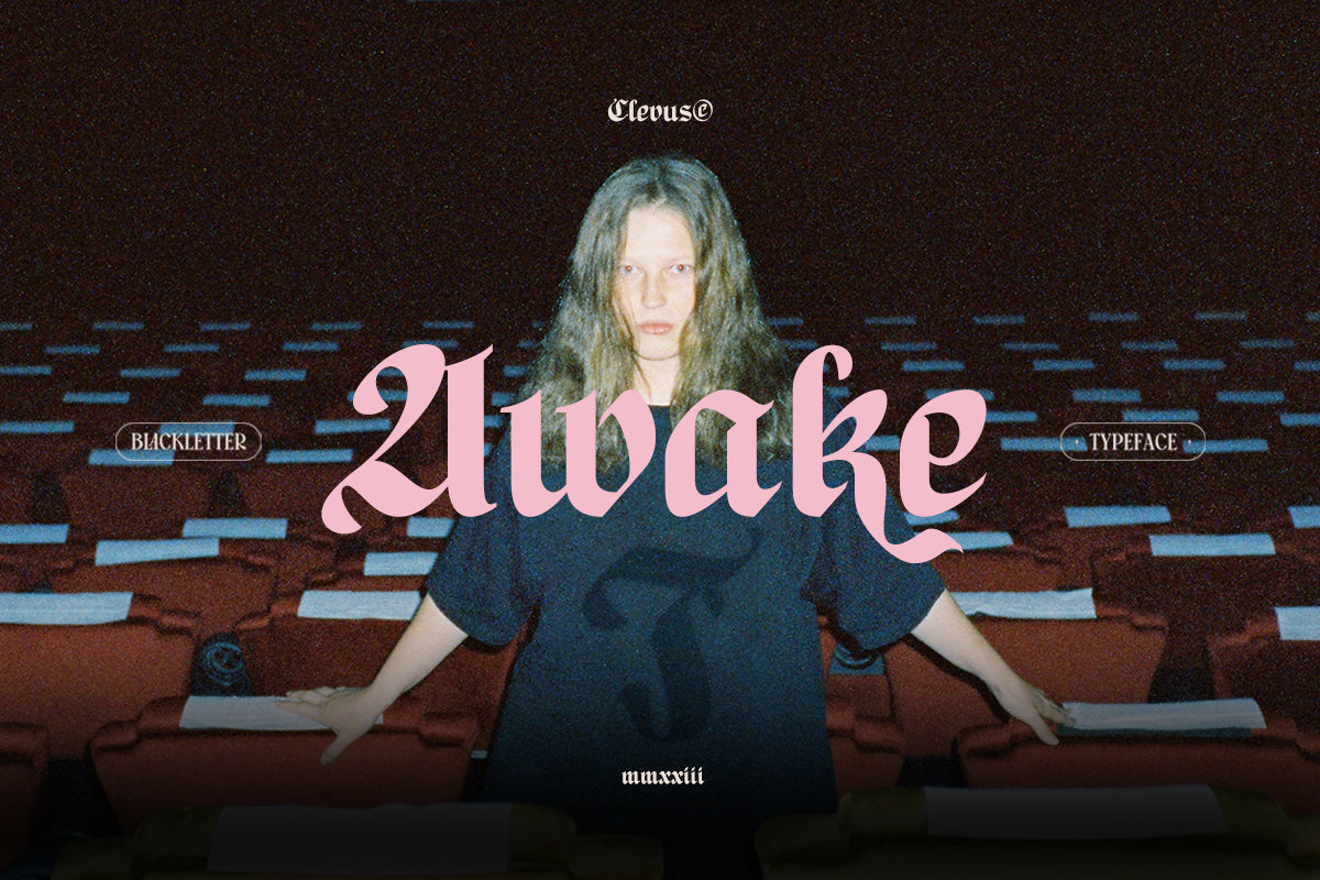 Awake - Blackletter Groovy – Pixel Surplus