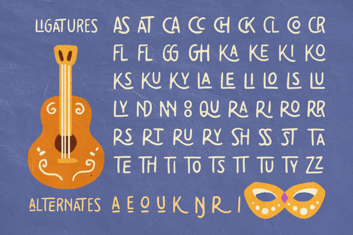 Latcha - Ligature Filled Hand Drawn Font – Pixel Surplus