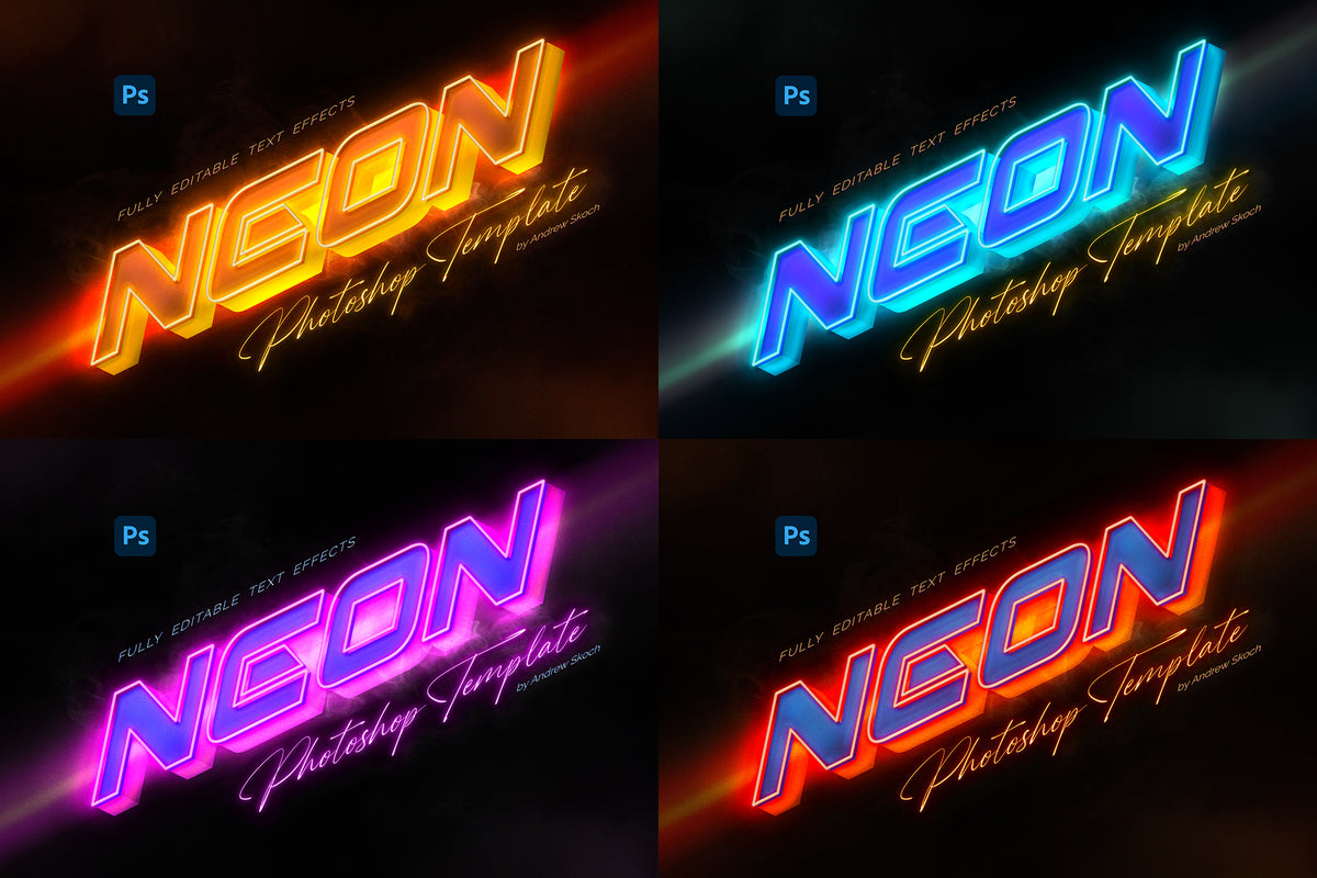 Neon Text Effect – Pixel Surplus