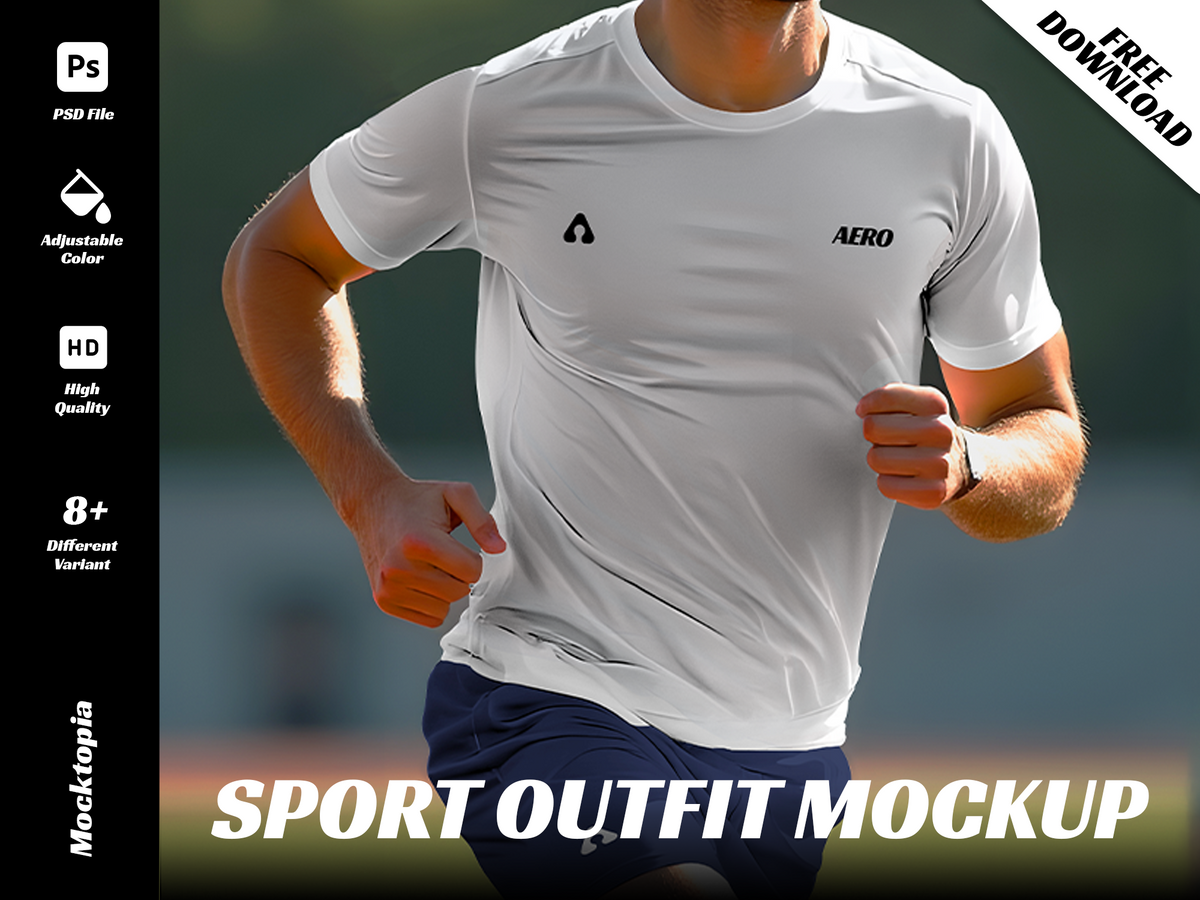 Aero - Running Model Outfit Mockup – Pixel Surplus