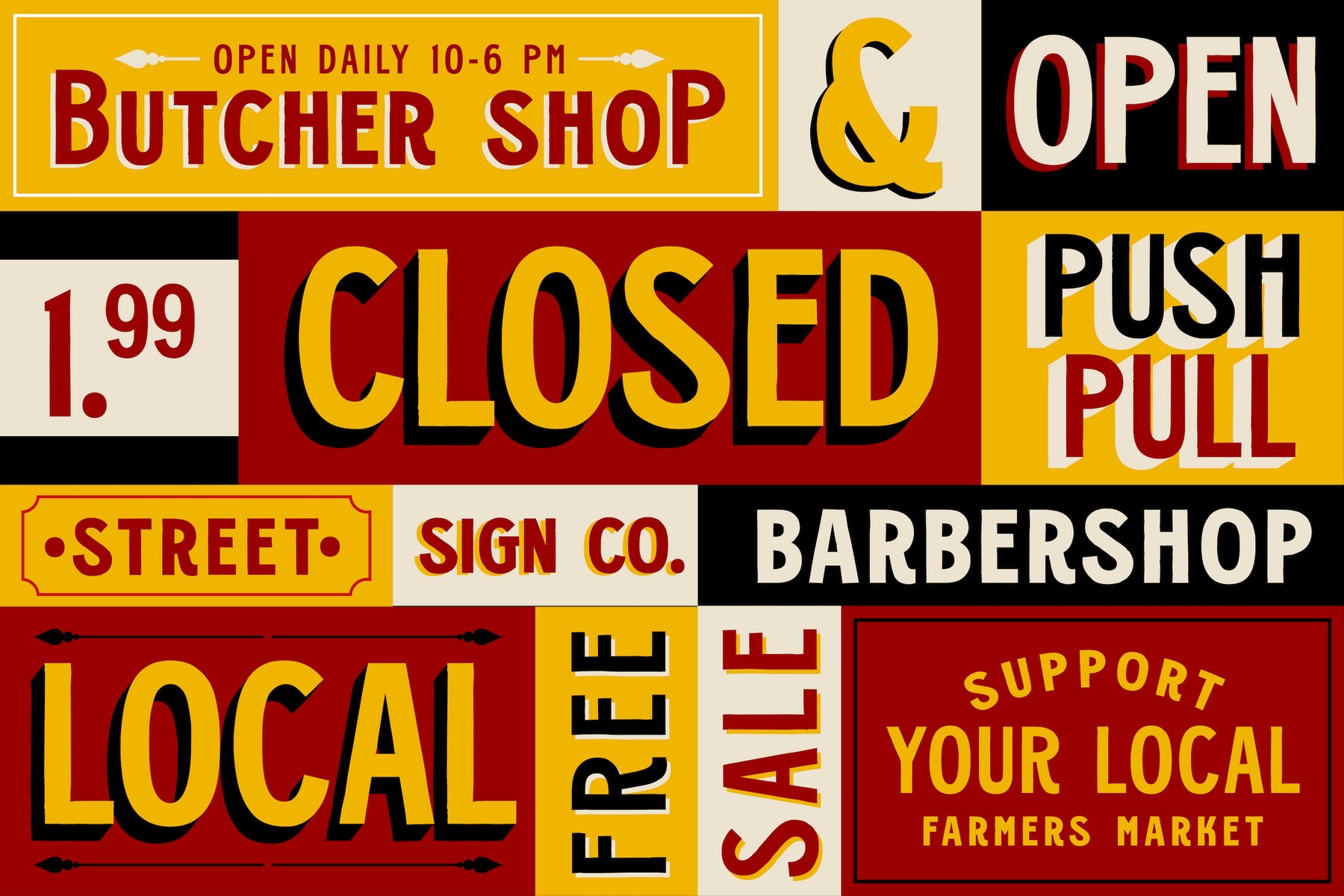 Stockman - VIntage Sans Serif Signage Font – Pixel Surplus