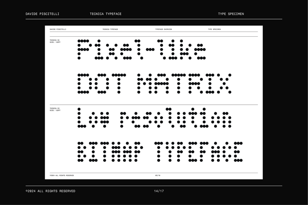 Matrix Bold Font Tecnica Free Dot Matrix Display Font – Pixel