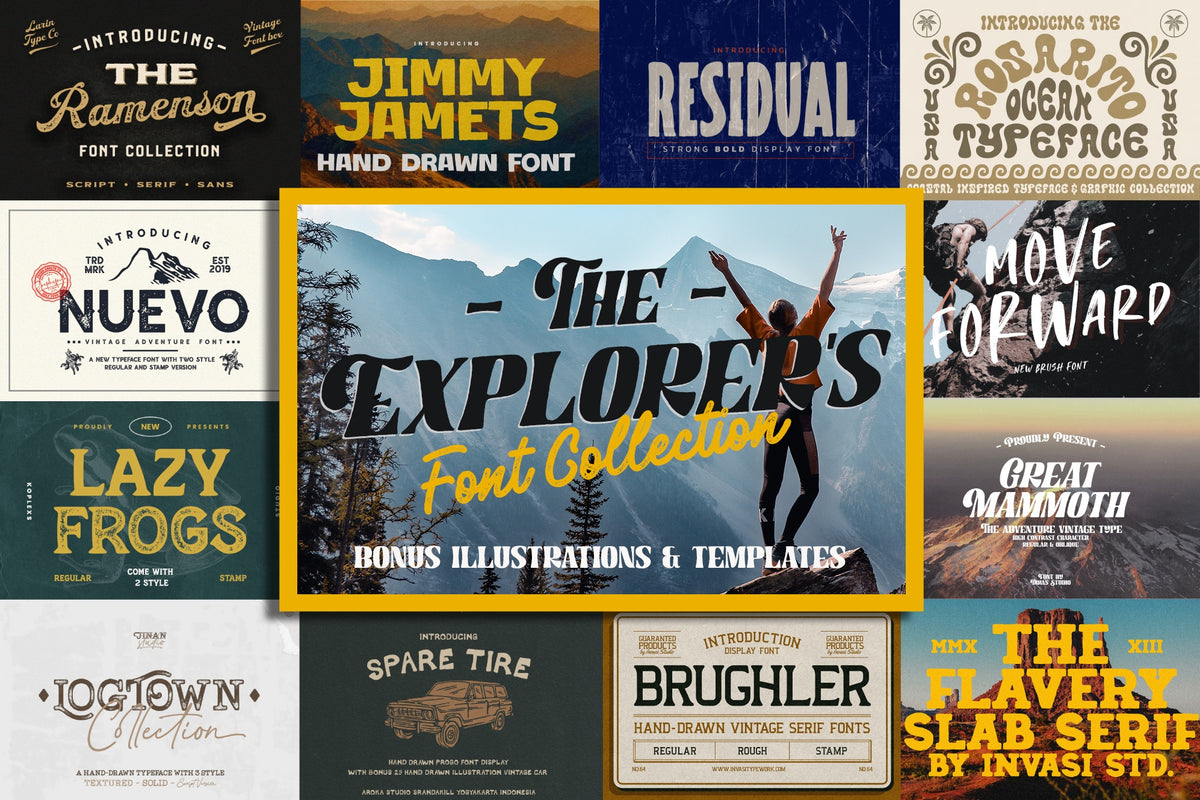 The Explorer's Font Collection – Pixel Surplus