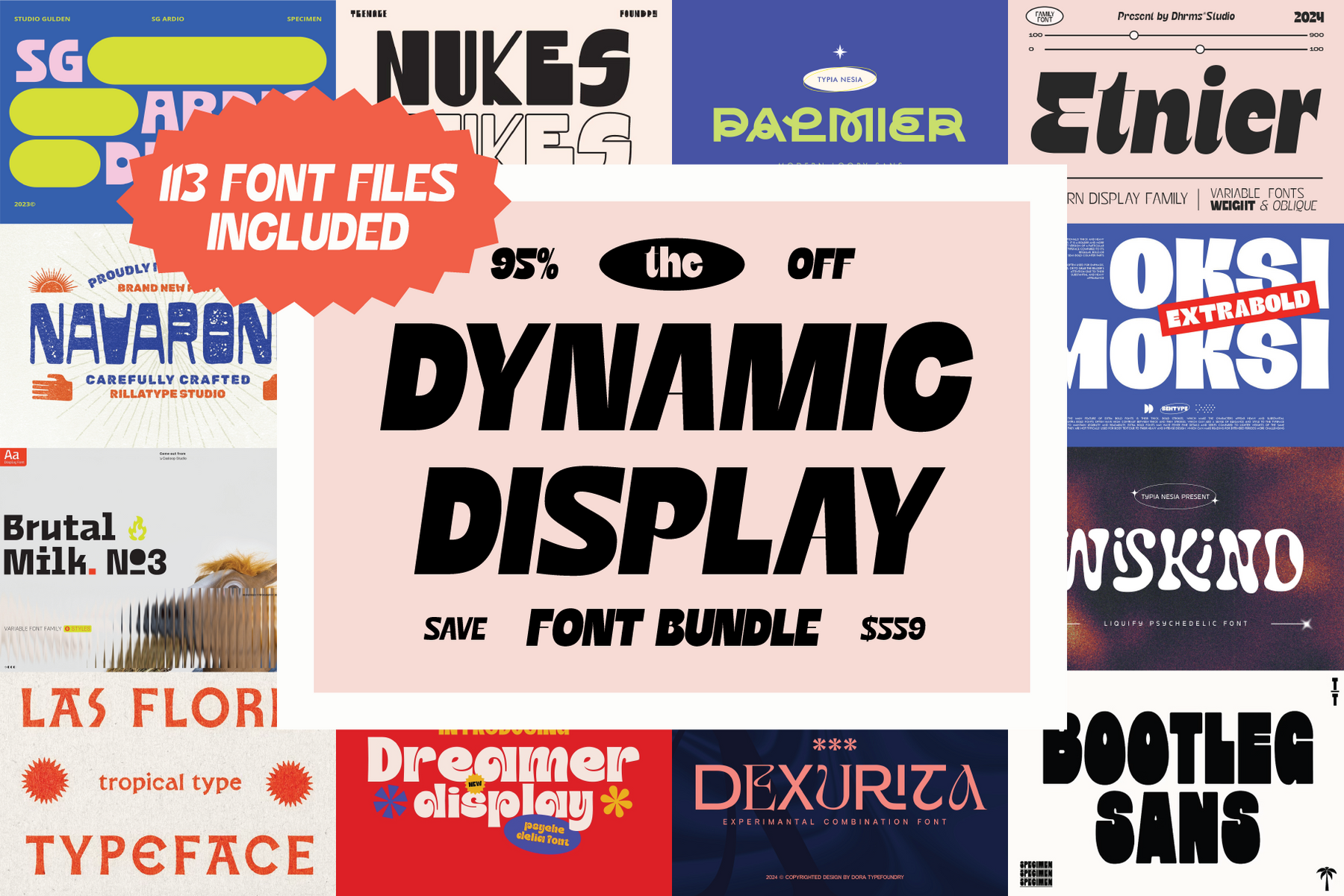 The Dynamic Display Font Bundle – Pixel Surplus