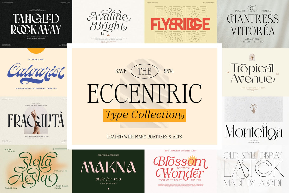 The Eccentric Type Collection – Pixel Surplus