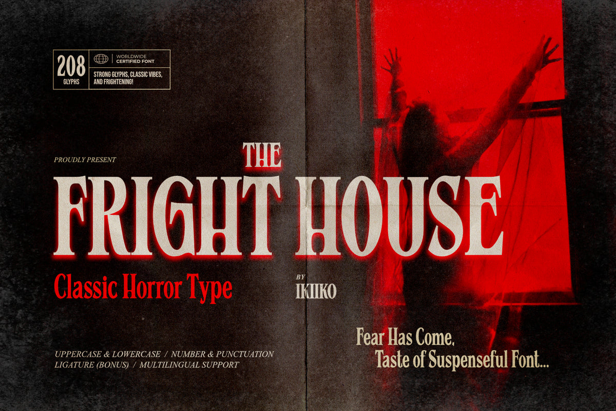 The Fright House-Classic Horror Type – Pixel Surplus