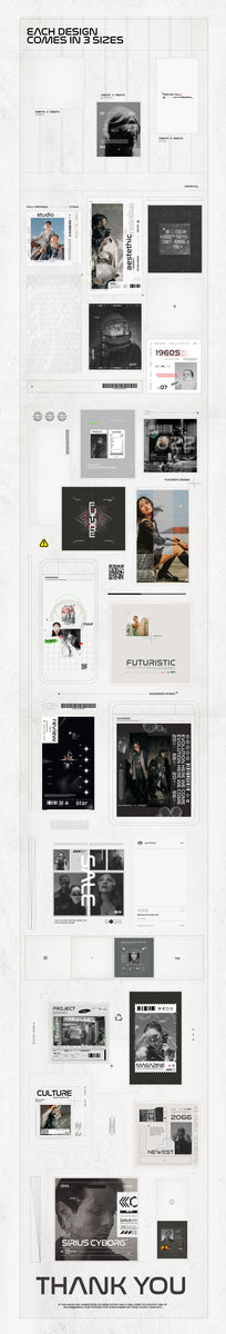 Cyberpunk Social Media Kit for Canva – Pixel Surplus