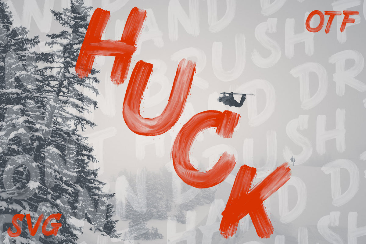 Huck - Hand Drawn SVG Font – Pixel Surplus