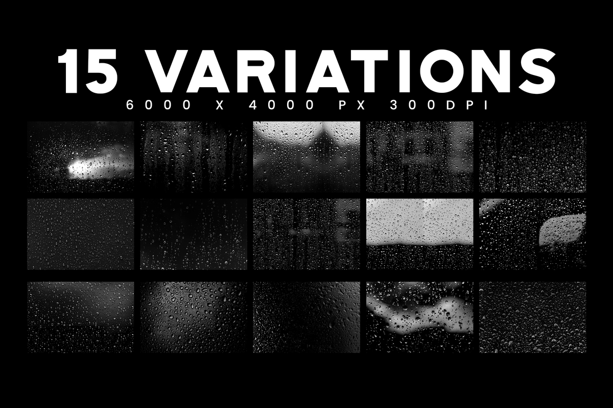 15 Water Droplet Overlays – Pixel Surplus