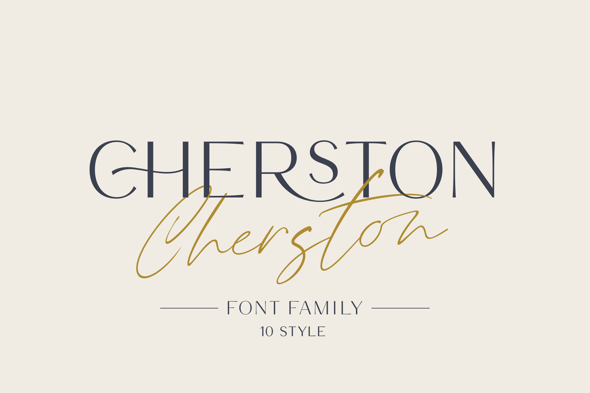 Cherston - Font Family – Pixel Surplus
