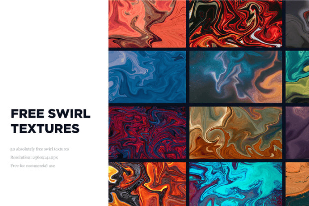 Free 50 Vibrant Swirl Textures Pack – Pixel Surplus
