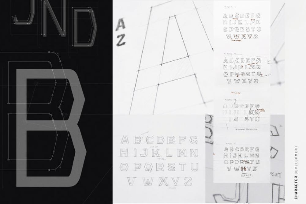 Yeager - Free Mechanical Display Typeface – Pixel Surplus