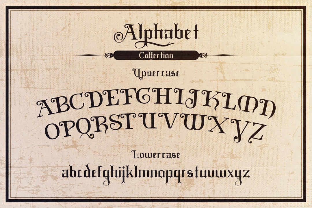 Black Writing Font