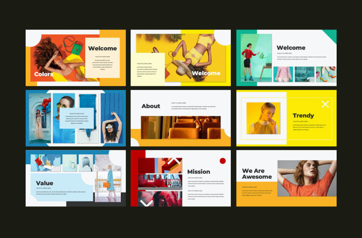 Colors - Free Powerpoint Template – Pixel Surplus