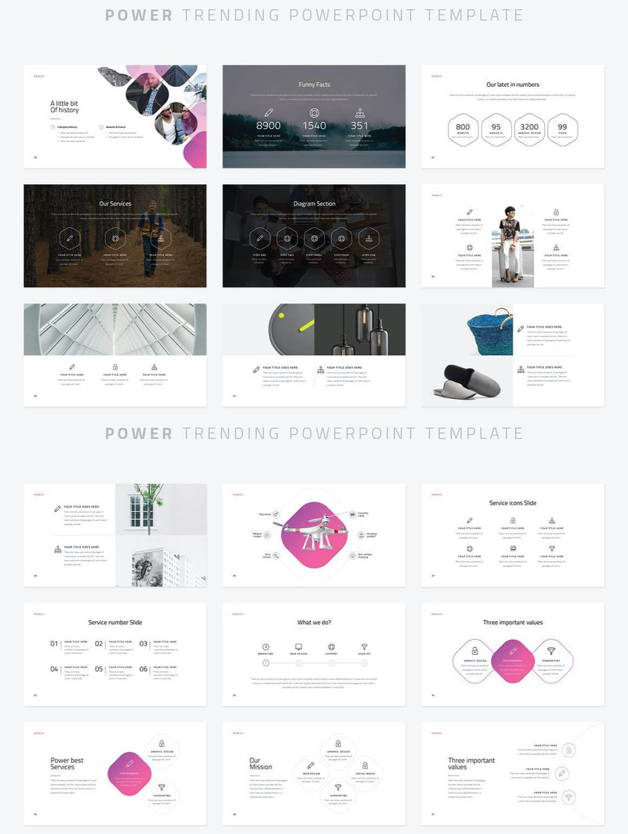 Power - Free Minimal Powerpoint Template – Pixel Surplus