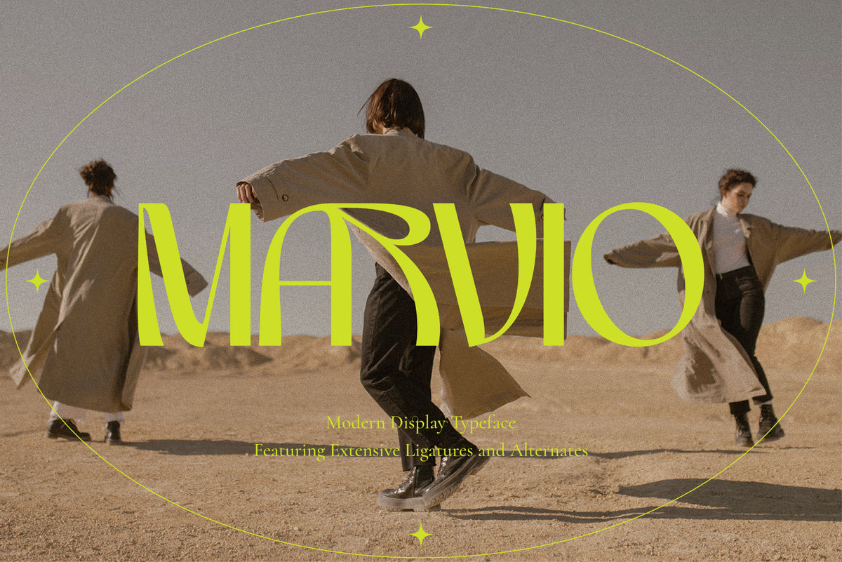 Marvio - Modern Display Typeface – Pixel Surplus