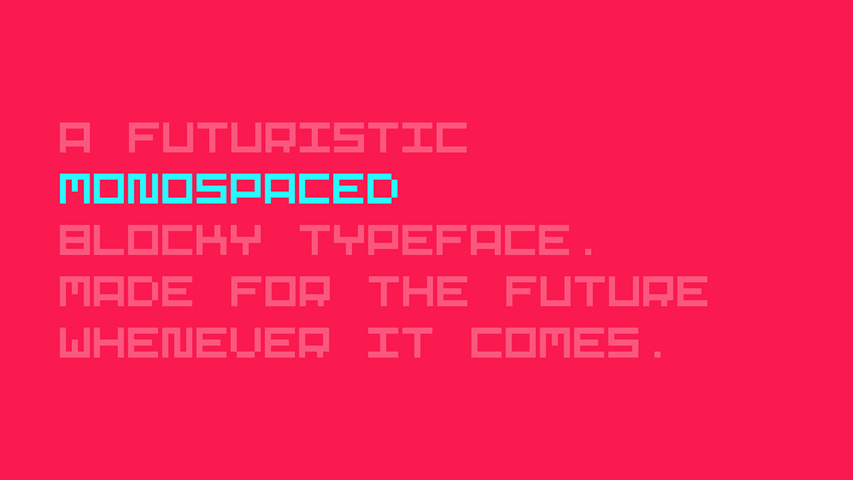 Monobloco - Free Monospaced Font – Pixel Surplus