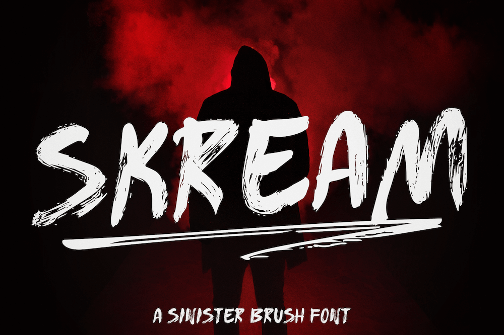 Skream - Free Horror Brush Font – Pixel Surplus