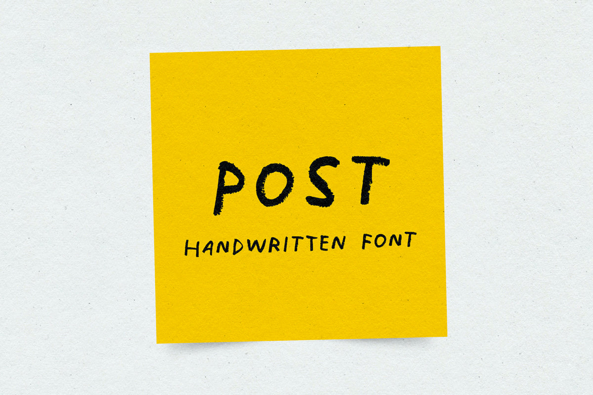 POST - Free Handwritten Font – Pixel Surplus