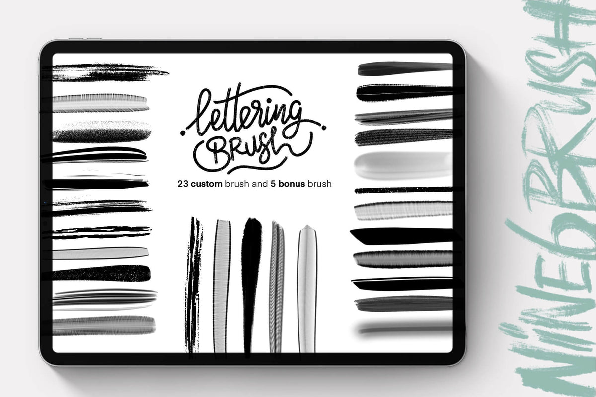 Free Procreate Lettering Brushes – Pixel Surplus