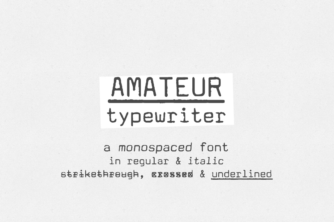 typewriter typeface free